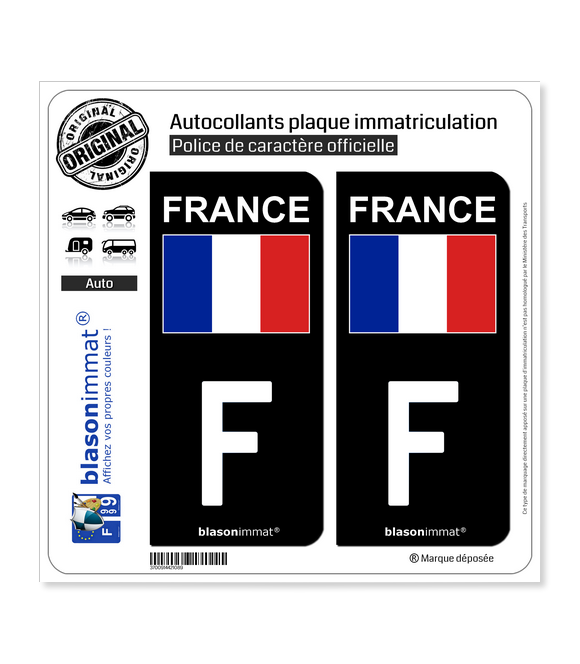 Europe - Autocollants & plaques d'immatriculation