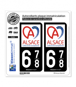 Autocollant Plaque Immatriculation Personnalisee
