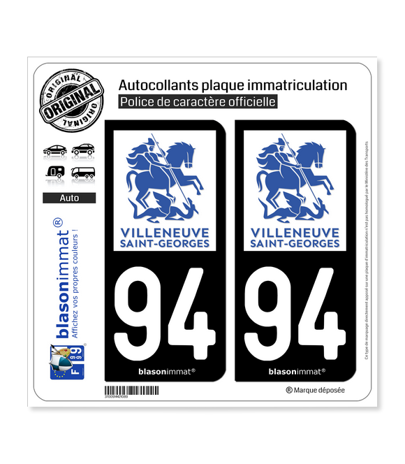 Autocollant Plaque Immatriculation Personnalisee