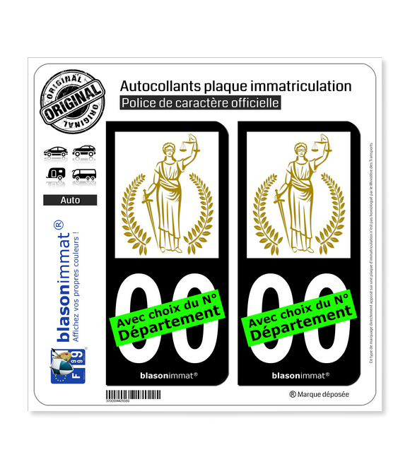 Autocollant Plaque Immatriculation Personnalisee